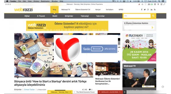 Yandex.Browser'ın yeni alfa sürümü modern tasarımı ve sadeliğiyle ...