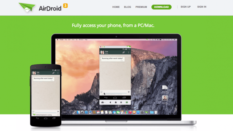 AirDroid: Android telefonunuzu bilgisayarınızdan kontrol edin - Webrazzi