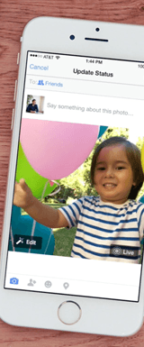 Facebook, Apple'ın canlı fotoğraflar formatına destek vermeye başladı ...