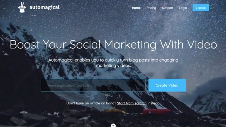 İçerikleriniz için video oluşturan yeni platform: Automagical - Webrazzi
