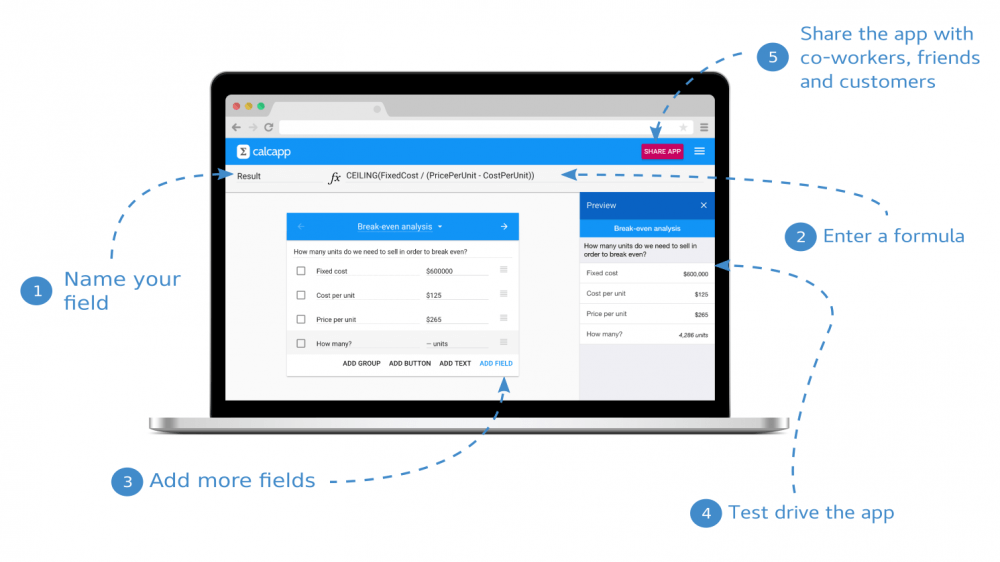 Excel tablosu hazırlar gibi uygulama hazırlamanıza imkan veren araç ...