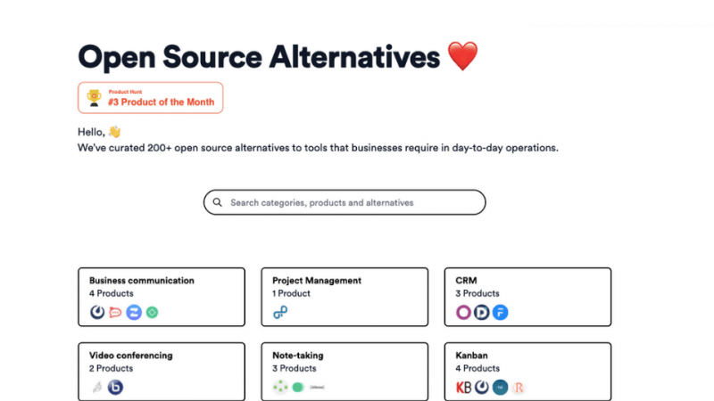 Open Source Alternatives: B2B araçların açık kaynaklı alternatifleri ...