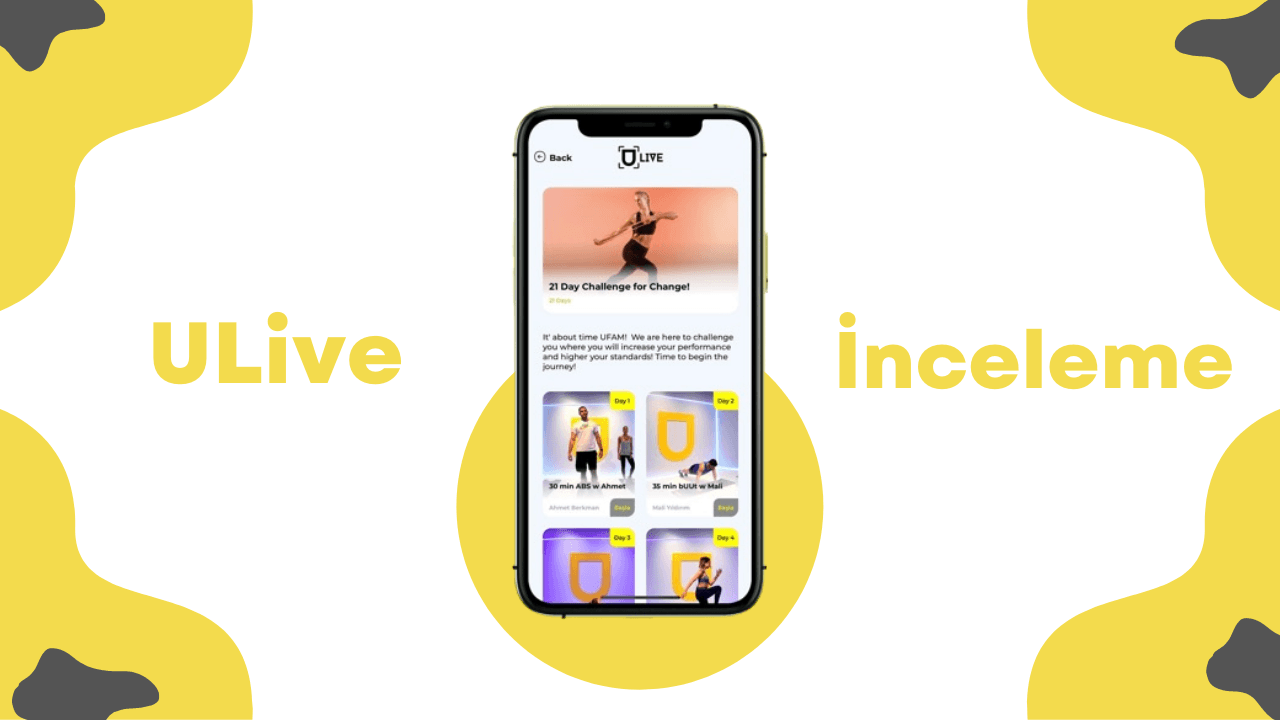 Dijital fitness uygulaması ULive | Uygulama inceleme - Webrazzi