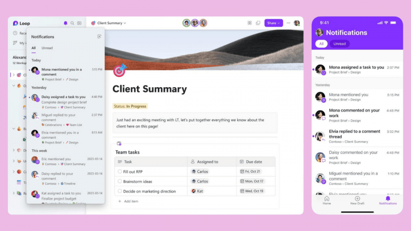 Microsoft, Notion rakibi Loop uygulamasını kullanıma sundu - Webrazzi