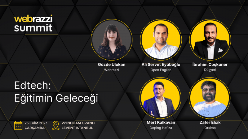 Eğitim teknolojilerinin bugünü ve geleceği Webrazzi Summit 2023'te konuşulacak - Webrazzi
